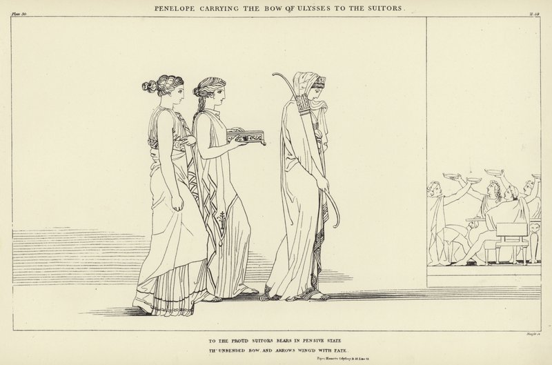 Penelope Carrying the Bow of Ulysses to the Suitors