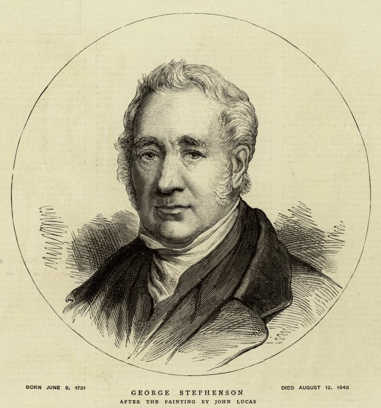 George Stephenson by John Lucas: Premium art reproduction