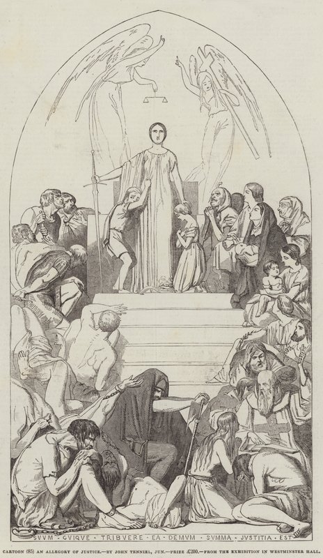 Cartoon, An Allegory of Justice by John Tenniel