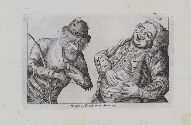 A Pauper and a Fat Rich Man by John Collier