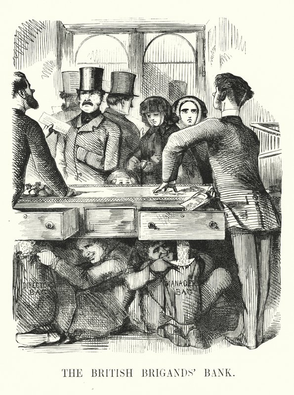 Punch Cartoon: The British Brigands' Bank - Corruption in Banking and ...