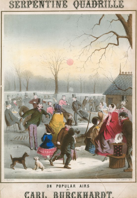Musical Score for Serpentine Quadrille on Popular Airs by Carl Burckhardt