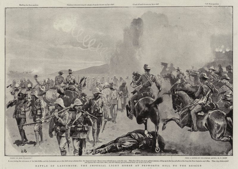 Battle of Ladysmith, the Imperial Light Horse at Pepworth Hill to the ...