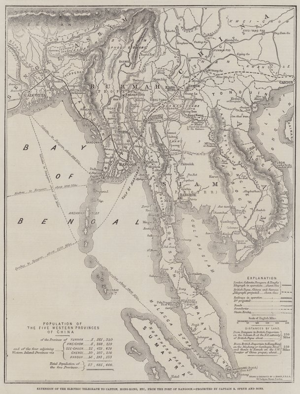Extension of the Electric Telegraph to Canton, Hong-Kong, etc, from the ...