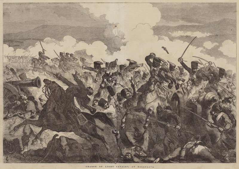 Charge of Light Cavalry at Balaclava by John Gilbert