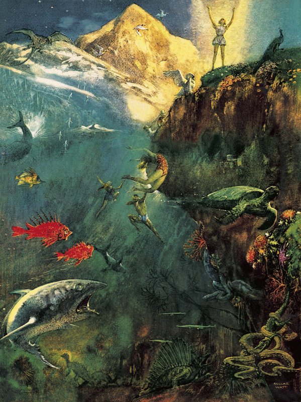 The World Below the Brine. From the poem by Walt Whitman