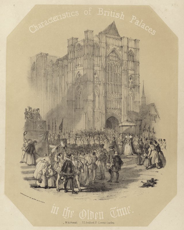 Coronation of Queen Elizabeth I by Joseph Nash