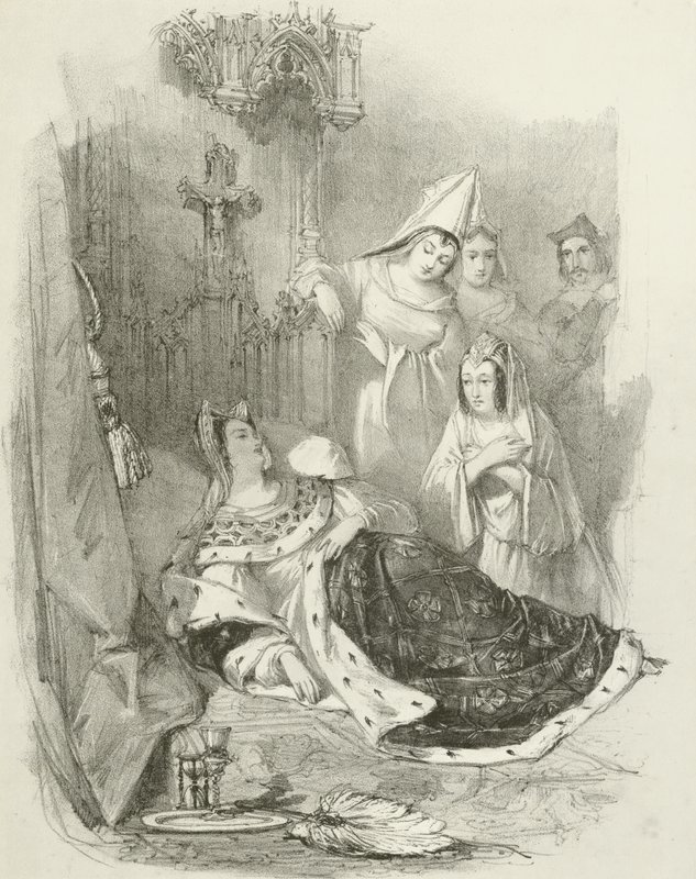 The Death of Lady Anne by Joseph Nash: Buy fine art print