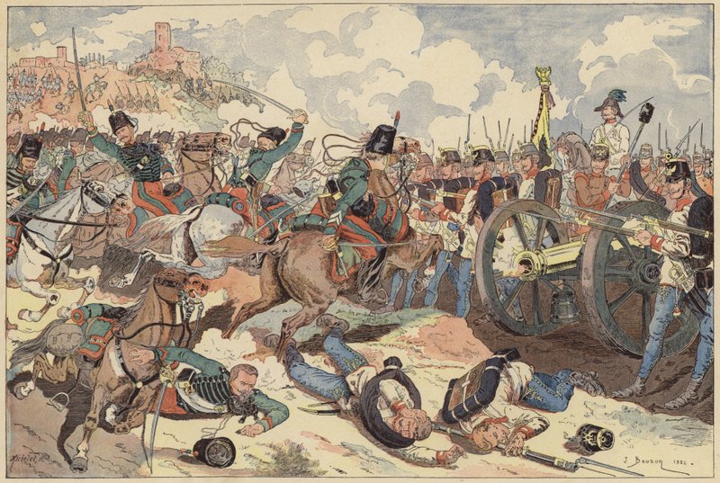 Battle of Solferino, Italy, Second Italian War of Independence, 24 June ...