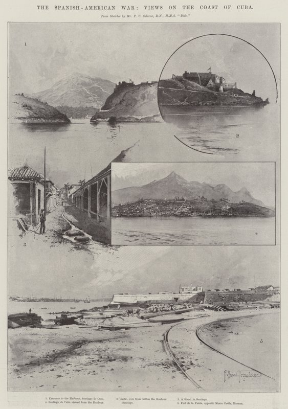 The Spanish-American War, Views on the Coast of Cuba