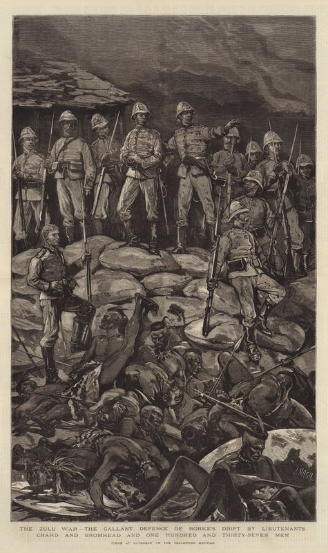 The Zulu War, the Gallant Defence of Rorke's Drift by Lieutenants Chard ...
