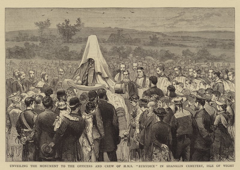 Unveiling the Monument to the Officers and Crew of HMS Eurydice in ...