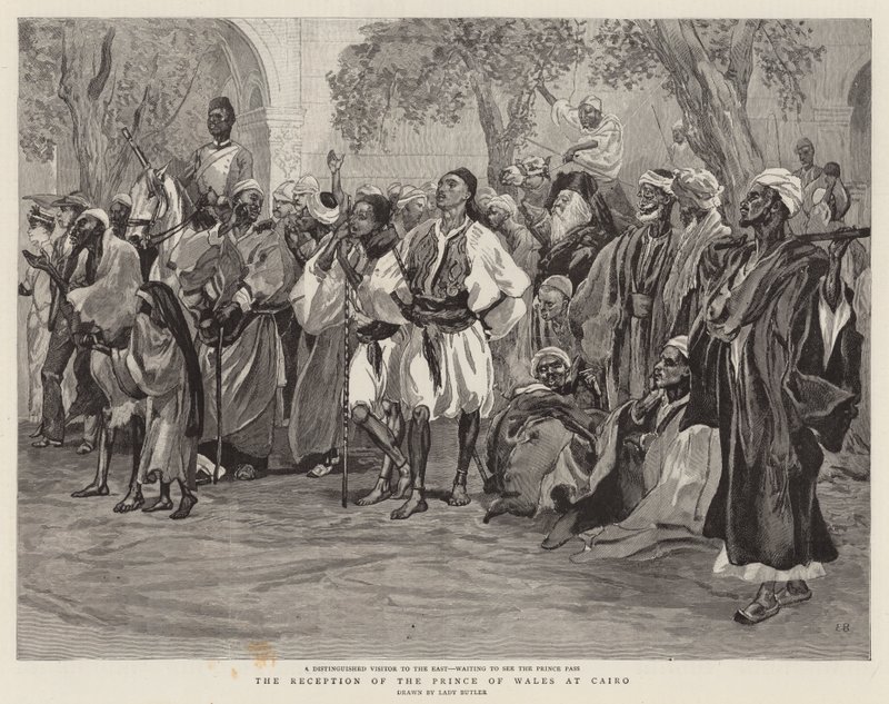 The Reception of the Prince of Wales at Cairo by Lady Butler