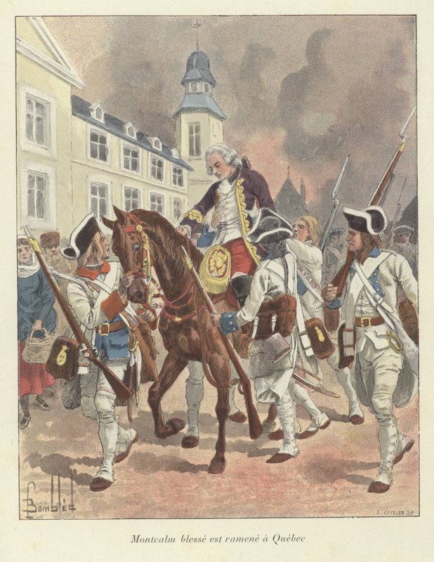 The Wounded General Montcalm is Brought Back to Quebec, 1759