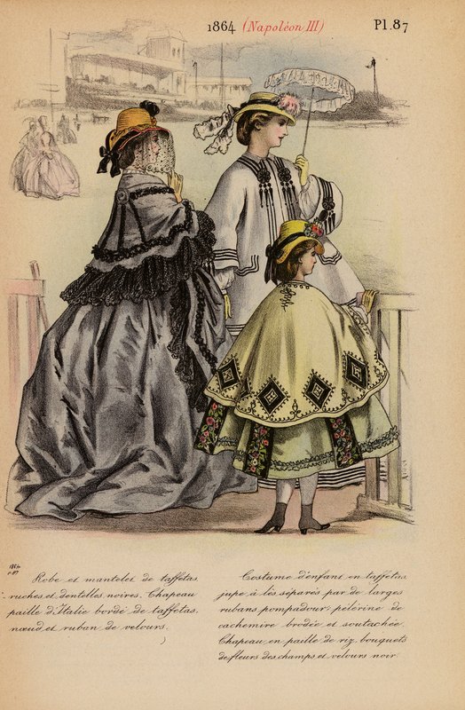French fashion: 1864, Napoleon III by Louis Colas
