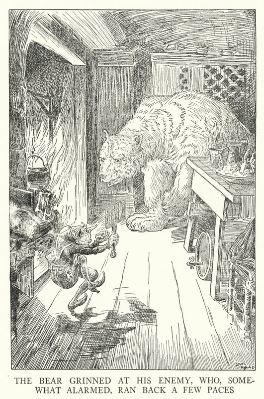 The Bear Grinned at His Enemy, Who, Somewhat Alarmed, Ran Back a Few Paces