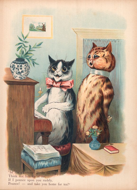 Louis Wain Cats by Louis Wain: Premium art reproduction