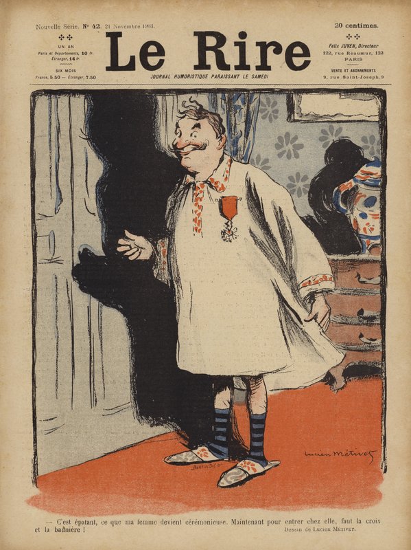 Illustration for Le Rire by Lucien Metivet: Fine art print