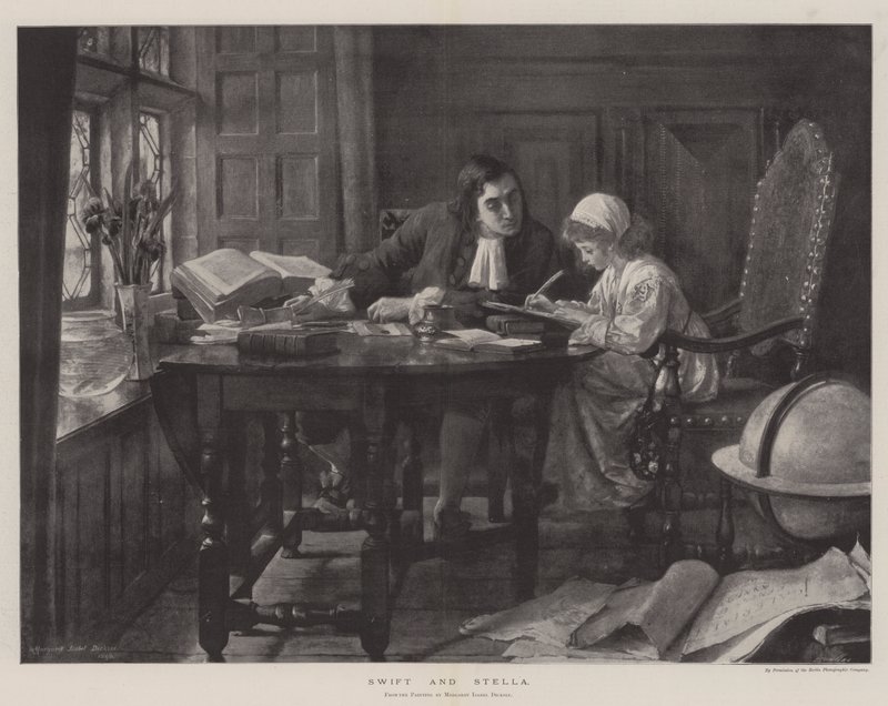 Swift and Stella by Margaret Isabel Dicksee