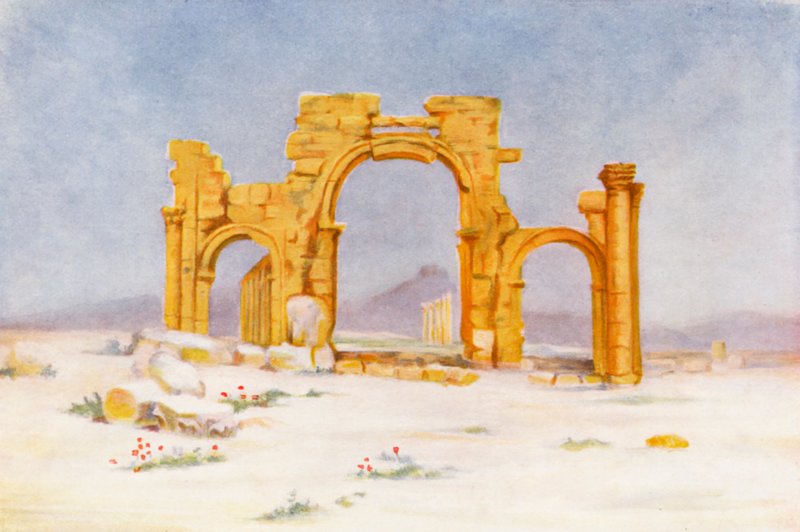 Triumphal Arch, Palmyra by Margaret Thomas: Fine art print