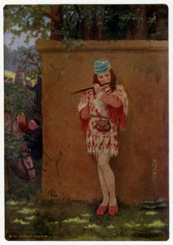 Chaucer's Canterbury Tales: "Singing he was, or flute-playing, all day ...