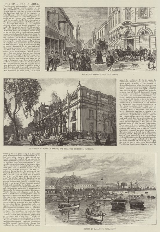 The Civil War in Chile by Melton Prior: Buy fine art print