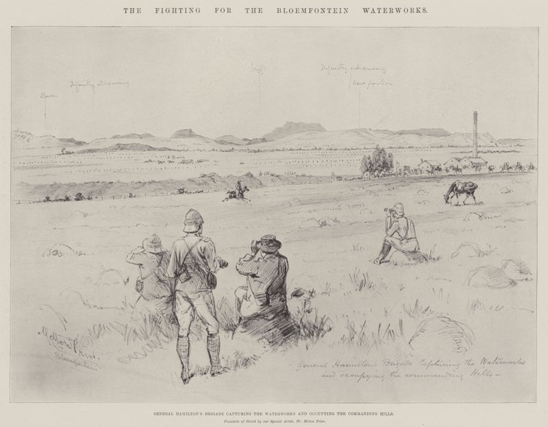 The Fighting for the Bloemfontein Waterworks by Melton Prior