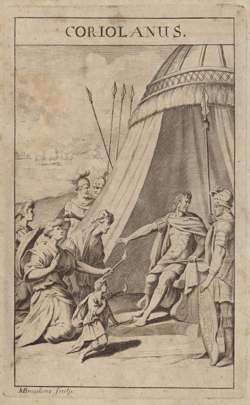 Gaius Marcius Coriolanus, Roman general by Michael Burghers