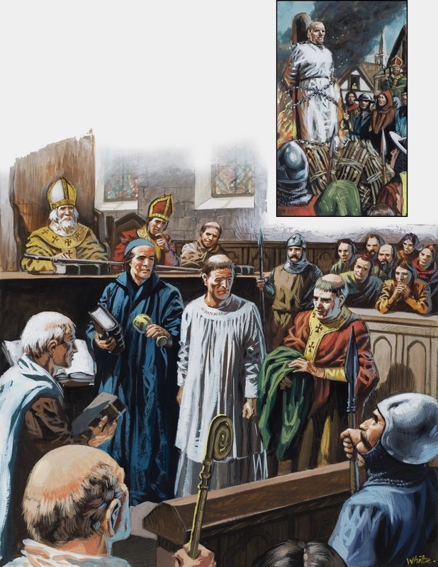 The Lollards by Mike (20th century) White: Fine art print