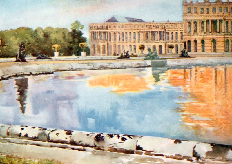 The North Wing of the Palace, from the Parterre D'Eau, Versailles