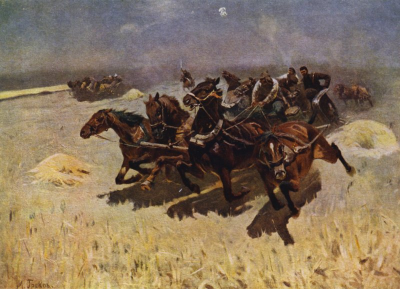 Tachanka (machine gun mounted on a horse-drawn carriage)