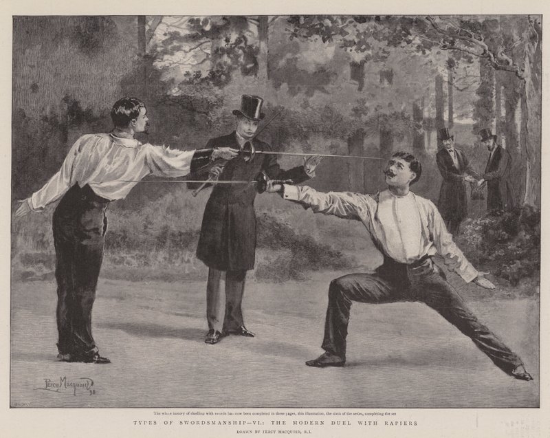 Types of Swordsmanship, VI, the Modern Duel with Rapiers
