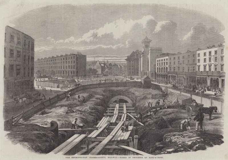 The Metropolitan (Underground) Railway, Works in Progress at King's-Cross