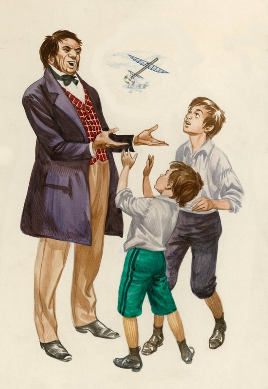 The Wright Brothers as Boys, Given a Toy Plane by Their Father