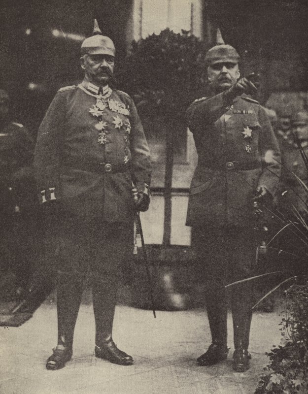 Field-Marshal von Hindenburg and General Ludendorff, German Army Commanders