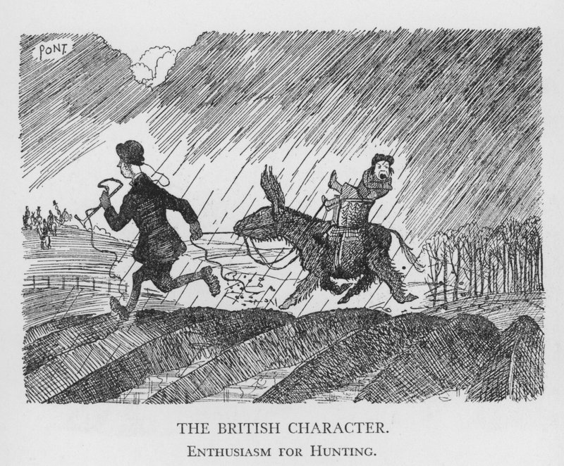 The British Character, Enthusiasm for Hunting by Pont