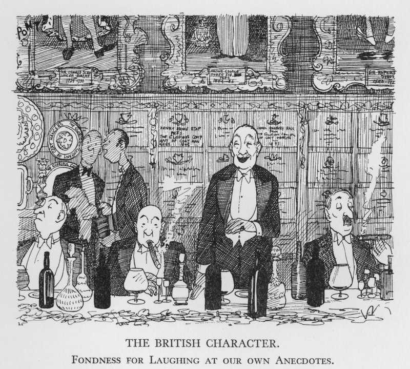 The British Character, Fondness for Laughing at our own Anecdotes