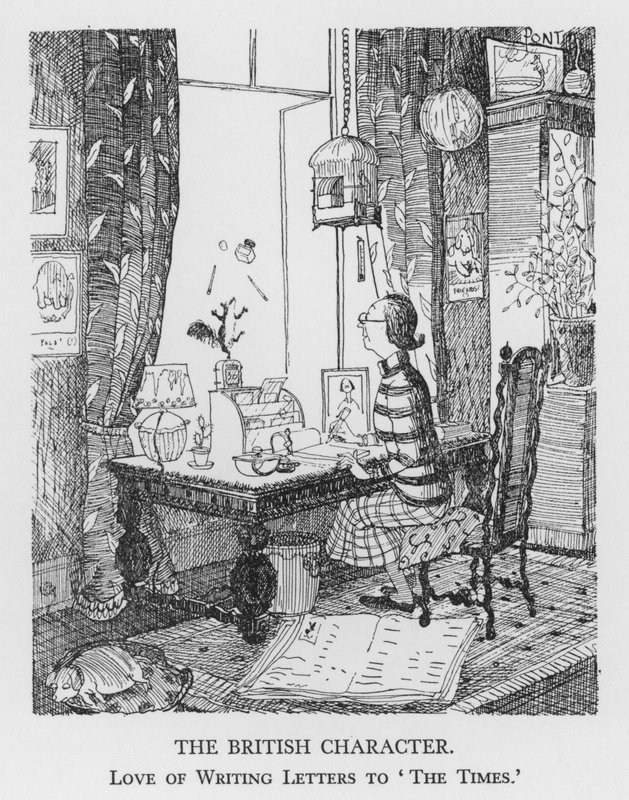 The British Character, Love of Writing Letters to 'The Times'