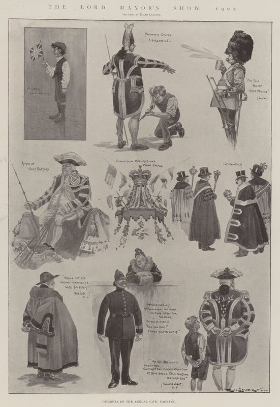 The Lord Mayor's Show, 1902 by Ralph Cleaver: Fine art print