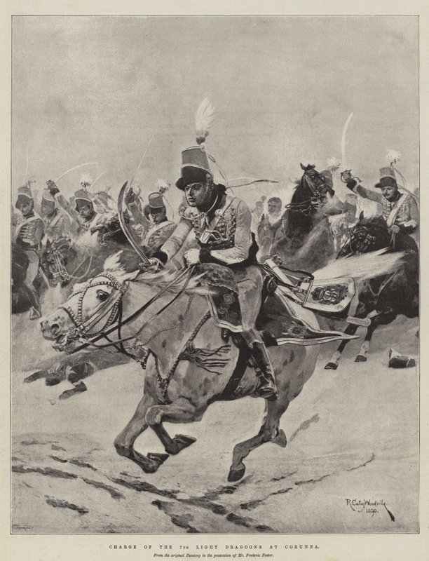 Charge of the 7th Light Dragoons at Corunna