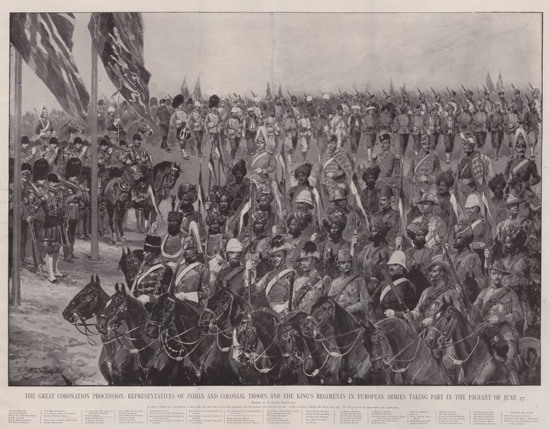 The Great Coronation Procession, Representatives of Indian and Colonial ...