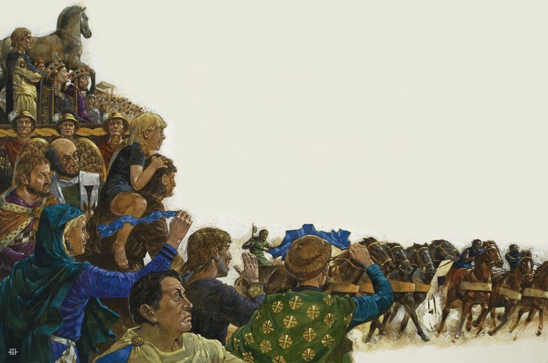 Warriors by Richard Hook: Premium art reproduction