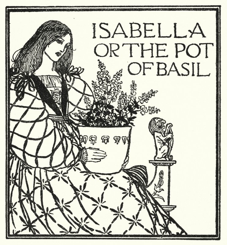 Illustration for Poems by John Keats: Isabella or The Pot of Basil