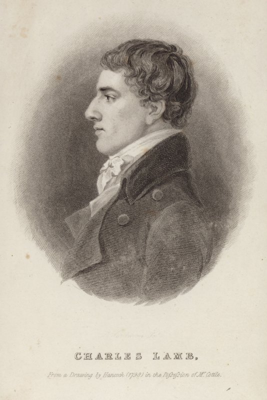 Portrait of Charles Lamb by Robert Hancock: Fine art print