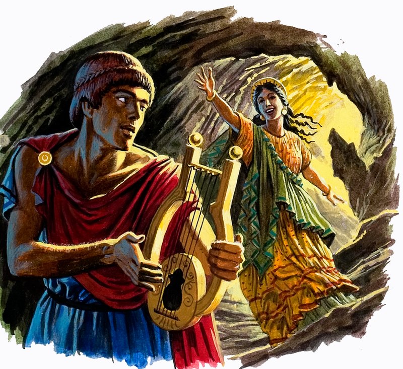 Orpheus and Eurydice by Roger Payne: Buy fine art print