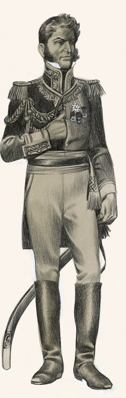 Antonio Lopez de Santa Anna by Ron Embleton: Fine art print