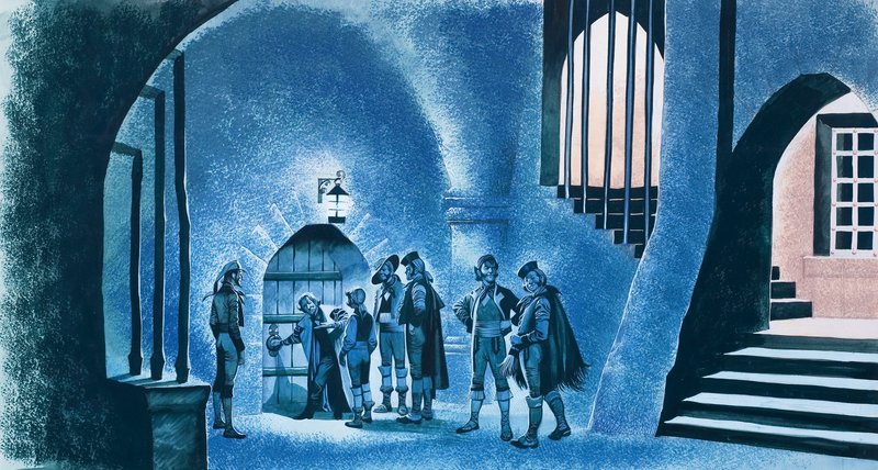 Michael and the Mighty Men by Ron Embleton: Fine art print