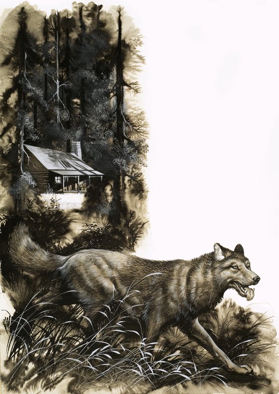 Running Wolf by Ron Embleton: Buy fine art print