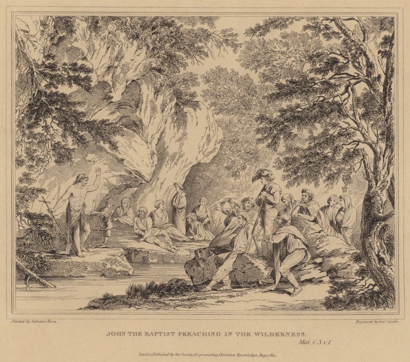 John the Baptist Preaching in the Wilderness, Matthew