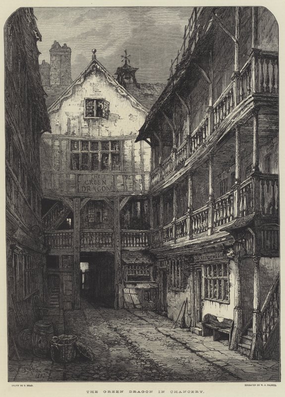 The Green Dragon in Chancery by Samuel Read